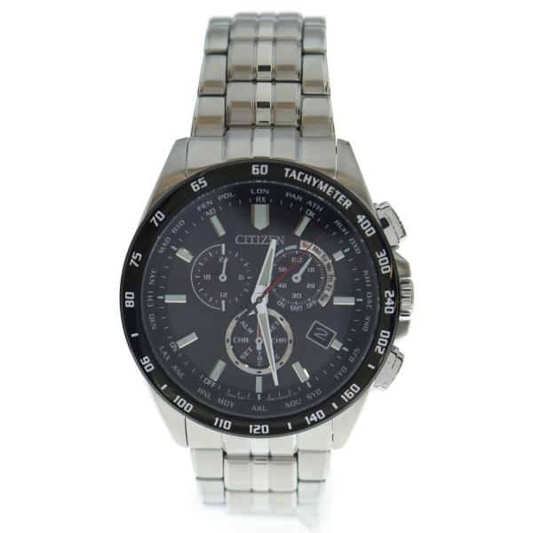 [商品番号]2526A040014[ブランド]CITIZEN（シチズン）[モデル]CB5874-90E エコ・ドライブ 黒文字盤 SS/電波ソーラー ステンレス クロノグラフ 腕時計[販売店舗]BRING WASTE_NOT