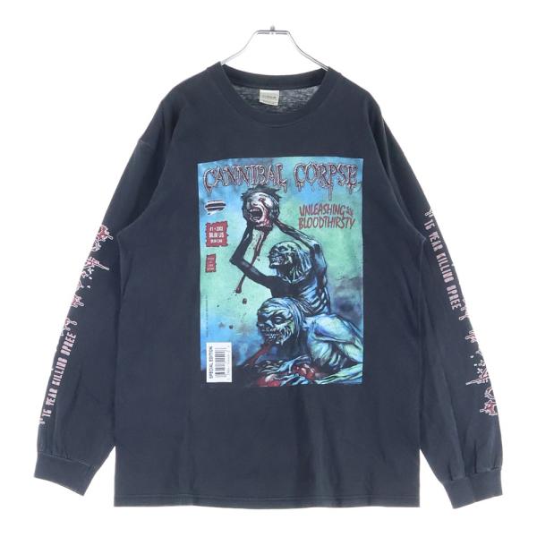 [商品番号]2925I080013[ブランド]VINTAGE（ヴィンテージ）[モデル]00s 2003 CANNIBAL CORPSE Unleashing the Bloodthirsty カン二バルコープス 両面プリント 長袖Tシャツ ...