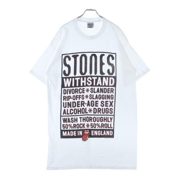 [商品番号]2925I230013[ブランド]VINTAGE（ヴィンテージ）[モデル]90s THE ROLLING STONE WITHSTAND1994 ローリング ストーンズ フロントプリント 半袖Tシャツ カットソー ホワイト[販売...