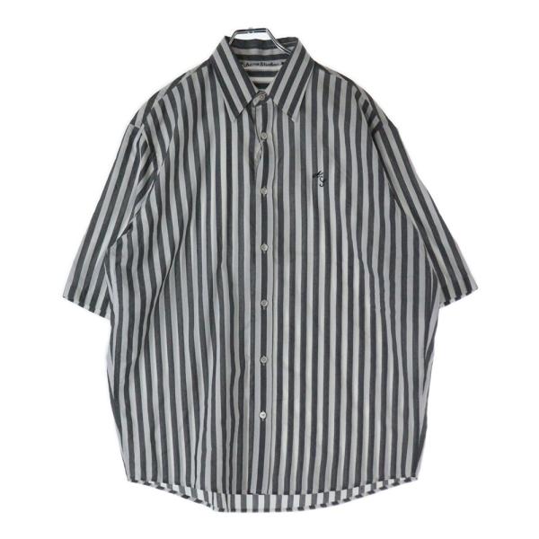 [商品番号]2925K120016[ブランド]Acne Studios（アクネ ストゥディオズ）[モデル]24SS Stripe Button-up Shirts ストライプ 半袖シャツ ボタンアップ グレー[販売店舗]BRING 新宿店
