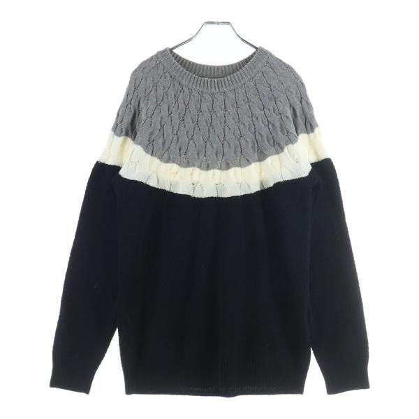 [商品番号]2926B210081[ブランド]UNIFORM EXPERIMENT（ユニフォームエクスペリメント）[モデル]18SS クルーネック 長袖ニットセーター ラバーロゴ マルチ UE-180083[販売店舗]BRING オンライン...