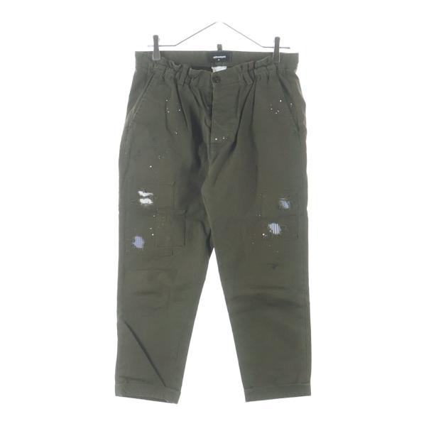 [商品番号]2926C260014[ブランド]DSQUARED2（ディースクエアード）[モデル]パッチワーク トラウザーパンツ 74KA097441794 カーキ[販売店舗]BRING オンラインショップ