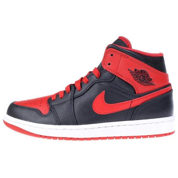 [商品番号]2926E030001[ブランド]NIKE（ナイキ）[モデル]Air Jordan 1 Mid Bred Toe ナイキ エアジョーダン1 ミッド ブレッドトゥ レッド/ブラック/ホワイト US8.5/26.5cm DQ8426...