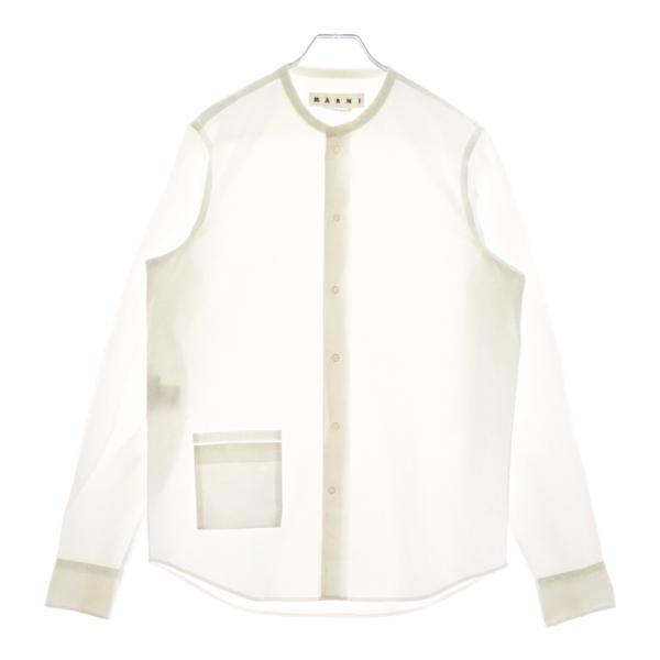[商品番号]3025F030063[ブランド]MARNI（マルニ）[モデル]L/S Coller Less Shirt カラーレス 長袖シャツ ホワイト JUMU0010QW[販売店舗]BRING福岡天神店