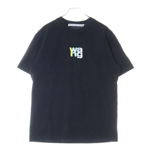 [商品番号]3025H100051[ブランド]ALEXANDER WANG（アレキサンダーワン）[モデル]wang T-Shirt レインボーロゴ 半袖Tシャツ ブラック[販売店舗]BRING 渋谷店