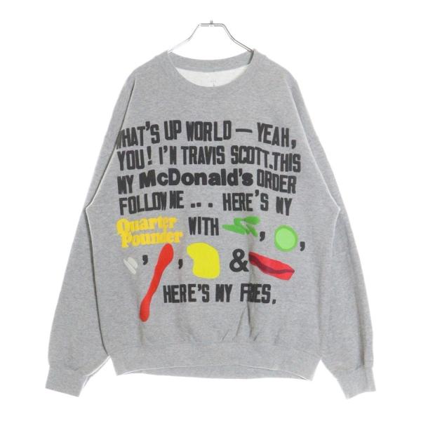 [商品番号]3025H220021[ブランド]TRAVIS SCOTT（トラヴィススコット）[モデル]20AW CPFM McDonald Script Crewneck Sweat カクタスプラントフリーマーケット マクドナルド スクリプ...