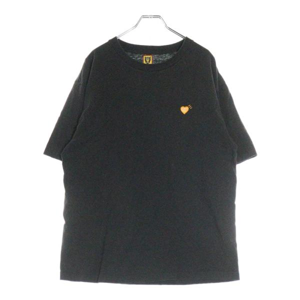 [商品番号]3025I010023[ブランド]HUMAN MADE（ヒューマンメイド）[モデル]Heart Badge T-Shirt ハートロゴ刺繍 半袖Tシャツ ブラック[販売店舗]BRING大宮店