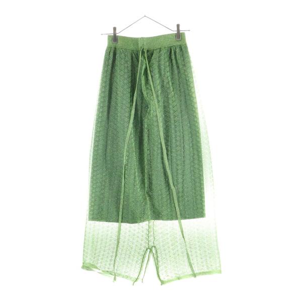 [商品番号]3025I080008[ブランド]ROSE BUD（ローズバッド）[モデル]Lace Glitter Knit Skirt レースラメニットスカート レイヤードニットスカート レディース 600-0234005 グリーン[販売店...