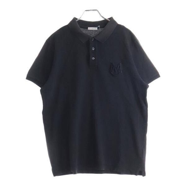 [商品番号]3025J010086[ブランド]MONCLER（モンクレール）[モデル]MAGLIA POLO MANICA CORTA ロゴ刺繍 半袖ポロシャツ ブラック G10918A72900 84556[販売店舗]BRING オンライ...