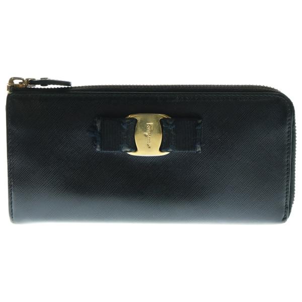 [商品番号]3025J130031[ブランド]Salvatore Ferragamo（サルヴァトーレ フェラガモ）[モデル]LETHER WALLET レザーウォレット 長財布 ブラック[販売店舗]BRING オンラインショップ