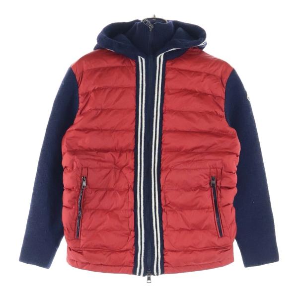 [商品番号]3025K110046[ブランド]MONCLER（モンクレール）[モデル]MAGLIONE TRICOT CARDIGAN ダウン切替 ジップアップニットパーカー フーディー レッド 420919404000 97338[販売店...