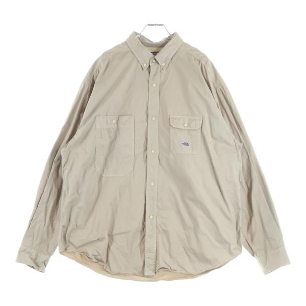[商品番号]3025L130014[ブランド]THE NORTH FACE PURPLE LABEL（ノースフェイスパープルレーベル）[モデル]Button Down Work Shirt ボタン ダウン ワークジャケット ベージュ NT3...