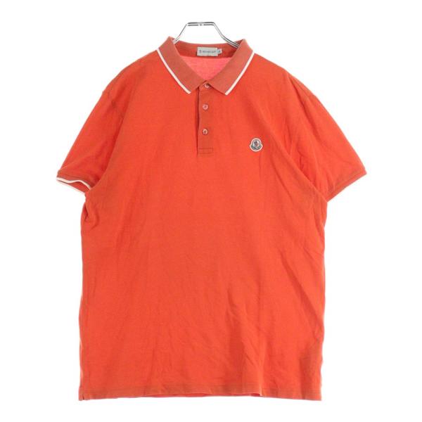 [商品番号]3025L140018[ブランド]MONCLER（モンクレール）[モデル]MAGLIA POLO MANICA CORTA ロゴワッペン 半袖ポロシャツ オレンジ 410918307700[販売店舗]BRING 渋谷店