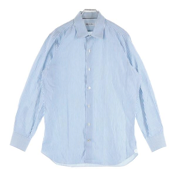 [商品番号]3026A070047[ブランド]Loro Piana（ロロピアーナ）[モデル]COTTON STRIPED SHIRTS コットン ストライプ 長袖シャツ ブルー/ホワイト FAI4991[販売店舗]BRING福岡店