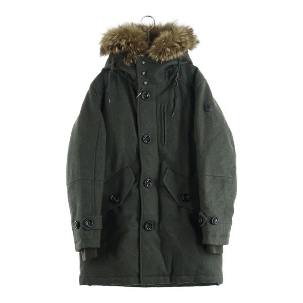 [商品番号]3026A070087[ブランド]MONCLER（モンクレール）[モデル]FAURE GIUBBOTTO 裏地コヨーテ ロゴワッペン ウールダウンコート グリーン 420914233115 57318[販売店舗]BRINGアメリカ村店