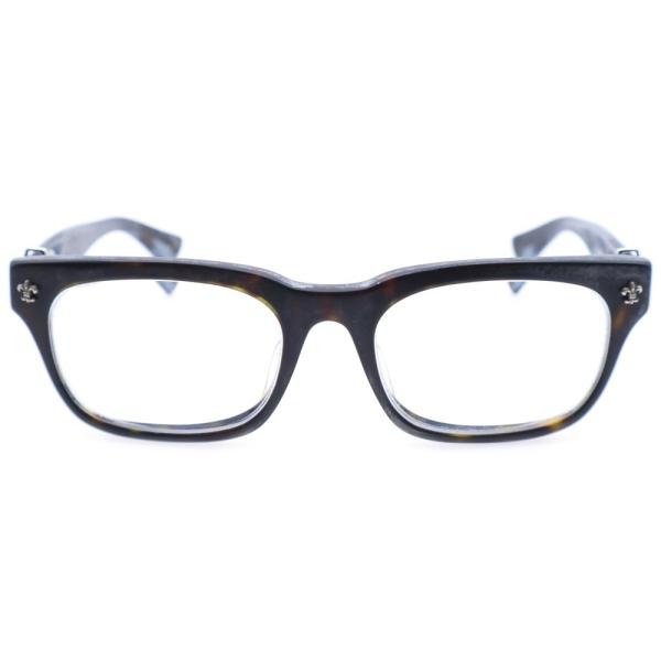 [商品番号]3026A300019[ブランド]CHROME HEARTS（クロムハーツ）[モデル]GITTIN ANY?-A BSフレアテンプル スクエアフレームアイウェア 眼鏡 ブラック ※度入り[販売店舗]BRING 渋谷店