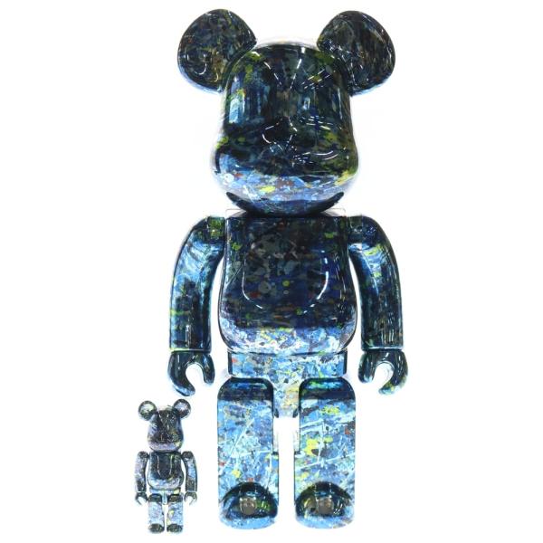 [商品番号]3026A300062[ブランド]BE@RBRICK（ベアブリック）[モデル]Jackson Pollock Studio CHROME Ver.100% 400% ジャクソンポロック フィギュア マルチ[販売店舗]BRING仙台店