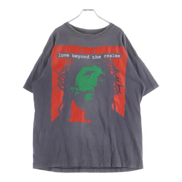 [商品番号]3026B030056[ブランド]SAINT MICHAEL（セントマイケル）[モデル]24SS ×Kosuke Kawamura KK SS TEE LOVE BEYOND ダメージ加工 半袖Tシャツ グレー SM-YS8-0...