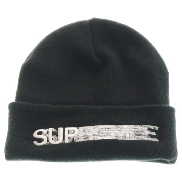 [商品番号]3026B160028[ブランド]SUPREME（シュプリーム）[モデル]23SS Motion Logo Beanie モーションロゴ刺繍 ビーニー ニット帽 帽子 ブラック[販売店舗]BRING 渋谷店