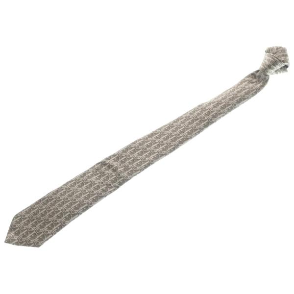 [商品番号]3026C260009[ブランド]Christian Dior（クリスチャンディオール）[モデル]トロッター柄 シルクネクタイ グレー[販売店舗]BRING オンラインショップ