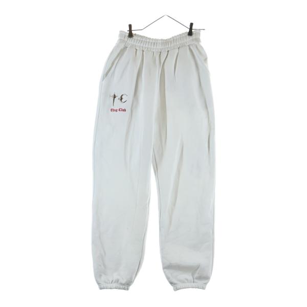 [商品番号]3026D040196[ブランド]THUG CLUB（サグクラブ）[モデル]OGGER PANTS TCロゴ エンブレム付き スウェットパンツ TCNMPT0103 ホワイト[販売店舗]BRING大宮店