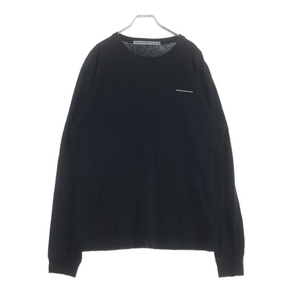 [商品番号]3026E120019[ブランド]ALEXANDER WANG（アレキサンダーワン）[モデル]フロントロゴデザイン クルーネック カットソー 長袖Tシャツ ブラック UCC32110013[販売店舗]BRING 渋谷店