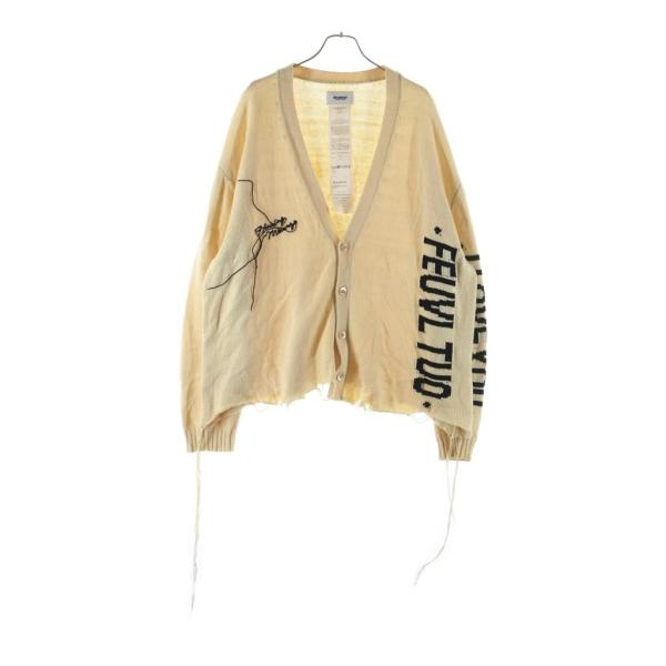 [商品番号]3026E140004[ブランド]doublet（ダブレット）[モデル]20SS HIDDEN MESSAGE CARDIGAN ヒドゥンメッセージ カーディガン ホワイト 20SS21KN29[販売店舗]BRING横浜ビブレ店