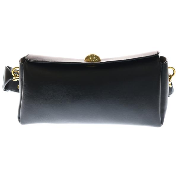 [商品番号]3125L060008[ブランド]AMI Alexandre Mattiussi（アミアレクサンドルマテュッシ）[モデル]レザーカルーセルバッグ ショルダー付きハンドバッグ ブラック[販売店舗]BRING京都河原町店