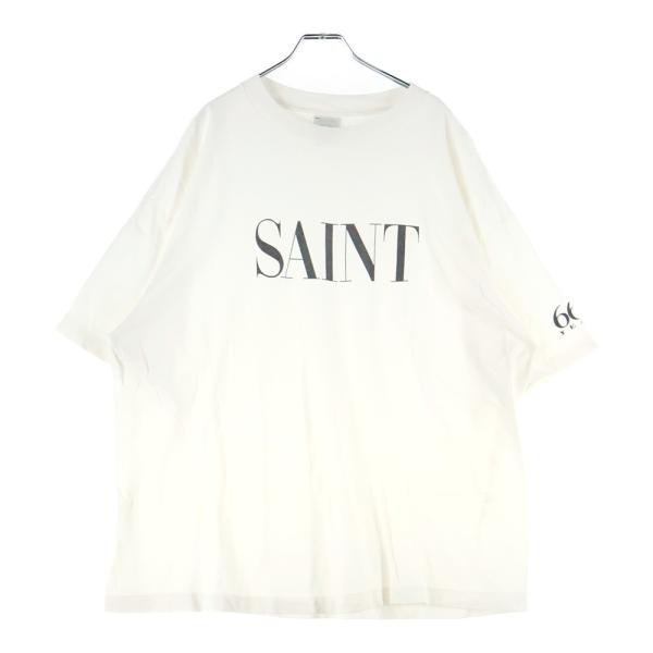 [商品番号]3125L290027[ブランド]SAINT MICHAEL（セントマイケル）[モデル]24AW SAINT SS TEE セイント プリント ヴィンテージ加工 半袖カットソー Tシャツ ホワイト SM-YS1-0000-008...