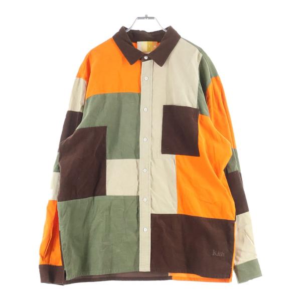[商品番号]3126A040008[ブランド]KITH（キス）[モデル]Patchwork Cord Ludlow Shirt Pimento パッチワークコーデュロイシャツ ボタンダウン長袖シャツ マルチ[販売店舗]BRING THRIF...
