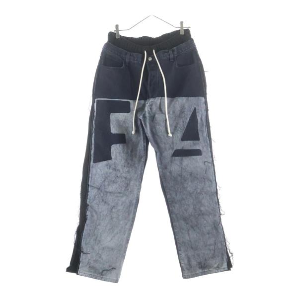 [商品番号]3126B070039[ブランド]RIVINGTON roi Rebis（リヴィントンロイレビス ）[モデル]Father Agency Fara-C jeans ダブルウエスト スウェット デニム レイヤードパンツ ブラック/...