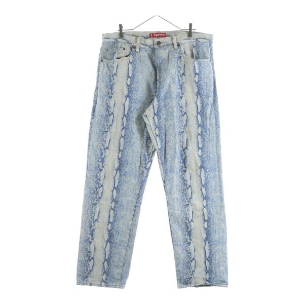 [商品番号]3126B200005[ブランド]SUPREME（シュプリーム）[モデル]24AW Regular Jean Snake パイソン柄 レギュラー デニム パンツ インディゴ[販売店舗]BRING渋谷ANNEX店