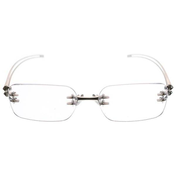 [商品番号]3126B270008[ブランド]GENTLE MONSTER（ジェントルモンスター）[モデル]Tetra テトラ クリアレンズリムレスグラス アイウェア メガネ シルバー[販売店舗]BRING渋谷ANNEX店