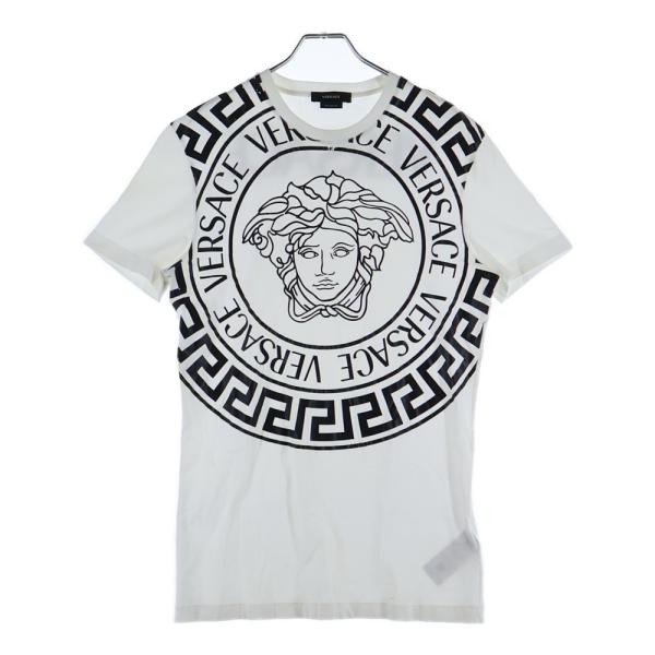 [商品番号]3126C290022[ブランド]VERSACE（ヴェルサーチ）[モデル]ロゴプリントデザイン 半袖Tシャツ カットソー ホワイト[販売店舗]BRING オンラインショップ