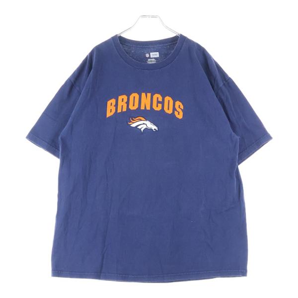 [商品番号]3225H140009[ブランド]NFL（エヌエフエル）[モデル]Denver Broncos デンバーブロンコス フロントロゴバッチ クルーネック 半袖Tシャツ ネイビー[販売店舗]BRING オンラインショップ