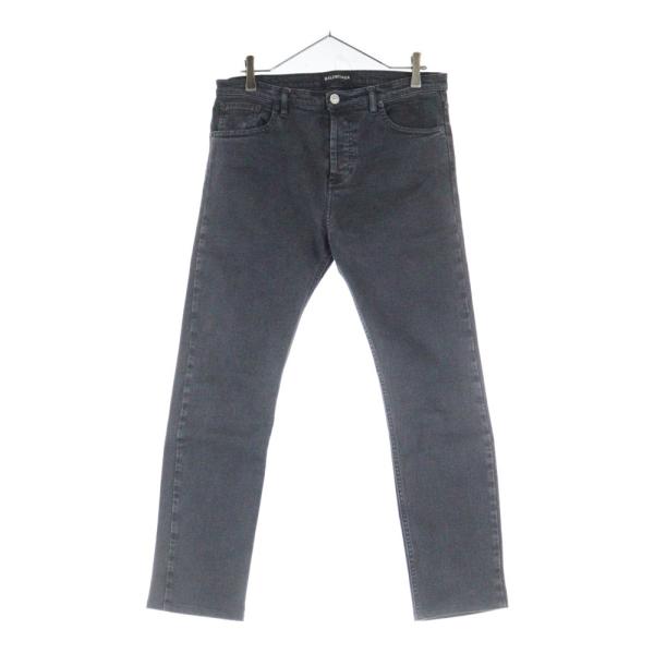 [商品番号]3225I090003[ブランド]BALENCIAGA（バレンシアガ）[モデル]17AW Pre-Owned スリムストレート デニムパンツ スキニー ブラック UP57 2017 02171[販売店舗]BRING オンラインショップ