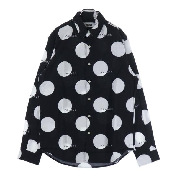 [商品番号]3225J110005[ブランド]Palace Skateboards（パレススケートボーズ）[モデル]19SS Dots Shirt ドット 総柄 ボタンダウン 長袖シャツ ブラック[販売店舗]BRING オンラインショップ