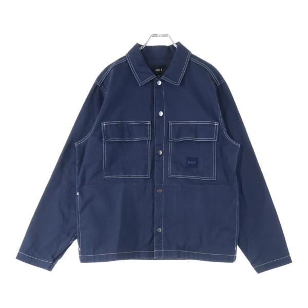 [商品番号]3225J180002[ブランド]HUF（ハフ）[モデル]24AW MASON SHACKET ワークジャケット ネイビー BU00212[販売店舗]BRING THRIFT CLOSET