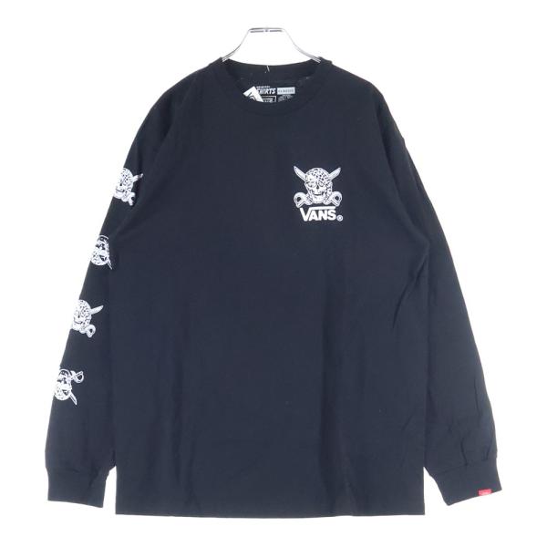 [商品番号]3225L260021[ブランド]VANS（ヴァンズ）[モデル]SKULL PIRATE L/S TEE スカル パイレーツ プリント クルーネック ロングスリーブ 長袖Tシャツ カットソー ブラック VN0A2YQTBLK[販...