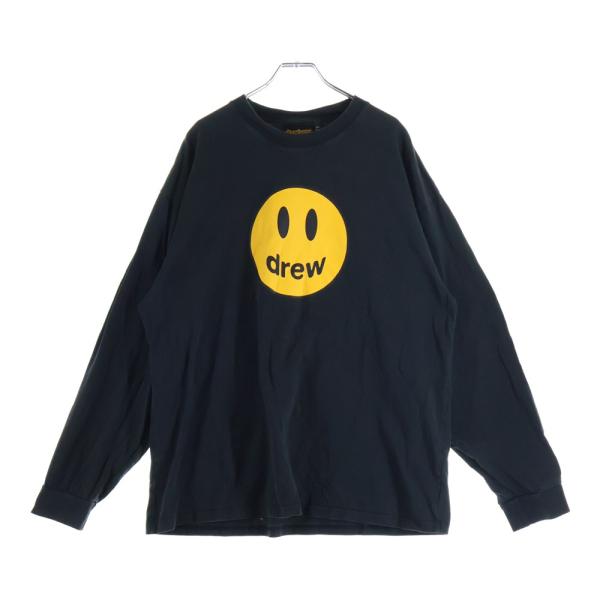 [商品番号]3225L310012[ブランド]drew house（ドリューハウス）[モデル]マスコット フロントロゴプリント クルーネック長袖Tシャツ カットソー ブラック[販売店舗]BRING THRIFT CLOSET
