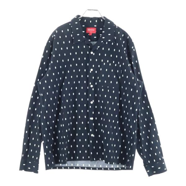 [商品番号]3226A150023[ブランド]SUPREME（シュプリーム）[モデル]13SS Oval Dot Shirt オーバル ドット オープンカラー 長袖シャツ ブラック[販売店舗]BRING大宮店