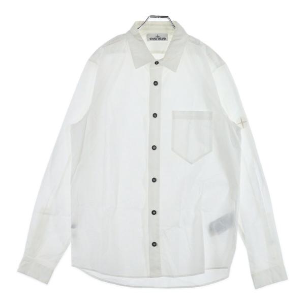 [商品番号]3226A220018[ブランド]STONE ISLAND（ストーンアイランド）[モデル]Embroidered Logo Shirt アームロゴ刺繍 長袖シャツ ホワイト 691512501[販売店舗]BRING THRIFT...