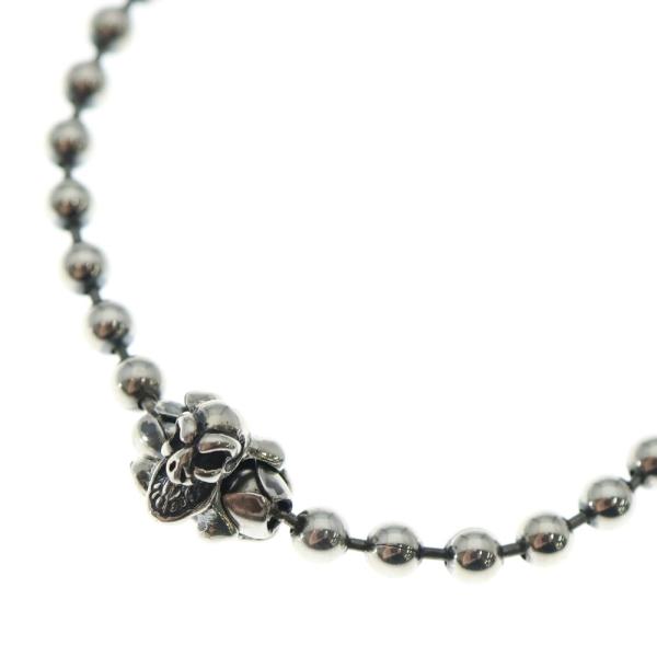 [商品番号]3226B040003[ブランド]Bill Wall Leather/BWL（ビルウォールレザー）[モデル]BALL CHAIN SKULL スカルクロスボーン ボールチェーン ネックレス シルバー[販売店舗]BRING THR...