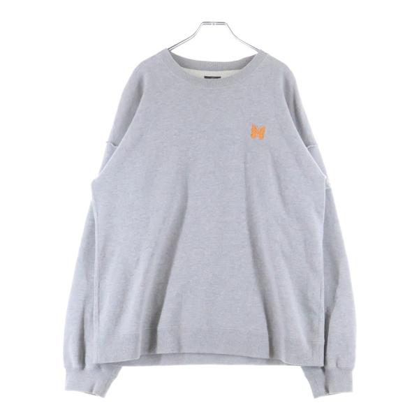[商品番号]3226B050010[ブランド]Needles（ニードルス）[モデル]ロゴ刺繍 22AW クルーネック スウェット グレー LQ377[販売店舗]BRING THRIFT CLOSET