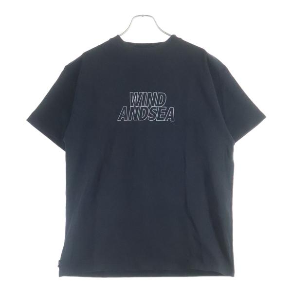 [商品番号]3226B170010[ブランド]WIND AND SEA（ウィンダンシー）[モデル]Entwined S/S Tee ロゴプリント クルーネック 半袖Tシャツカットソー ブラック WDS-O-UTK-24-Q4-CS-03[販...