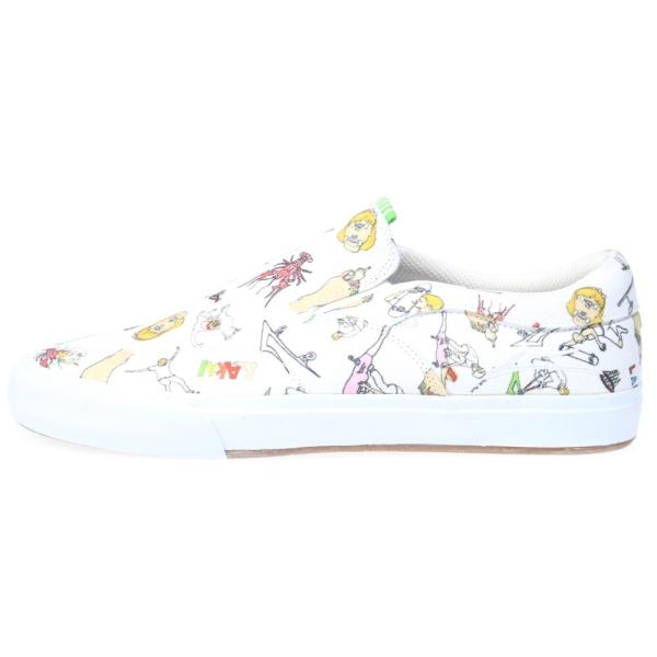[商品番号]3226B230050[ブランド]LAKAI（ラカイ）[モデル]2018 × POROUS WALKER OWEN VLK SHOES CANVAS ポーラスウォーカー キャンバス 総柄 スリッポン ローカットスニーカー ホワイ...