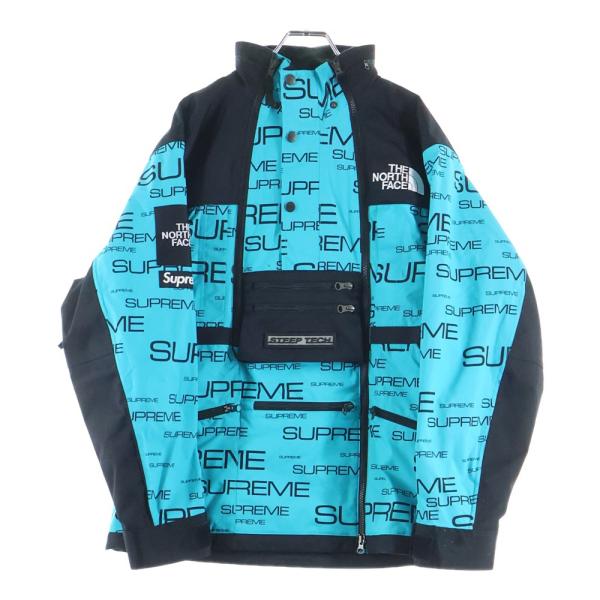 [商品番号]3226C250013[ブランド]SUPREME（シュプリーム）[モデル]21AW ×THE NORTH FACE Steep Tech Apogee Jacket ロゴプリント ジップアップジャケット ブラック/ブルー NP5...