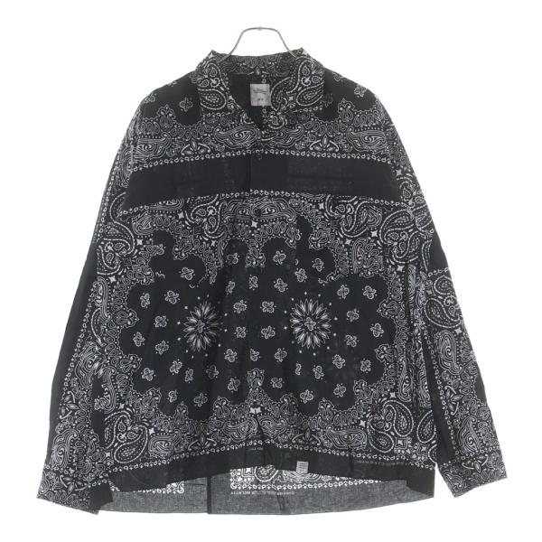 [商品番号]3226D290050[ブランド]BEDWIN &amp; THE HEARTBREAKERS（ベドウィンアンドザハートブレーカーズ）[モデル]BANDANA MONK バンダナ総柄 長袖シャツ ブラック[販売店舗]BRING ...