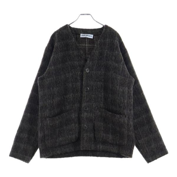 [商品番号]3226E090023[ブランド]OUR LEGACY（アワーレガシー）[モデル]25AW Cardigan チェック ドルフ ヘイリー ウールモヘアニット カーディガン ブラウン M4256CD[販売店舗]BRING オンライ...