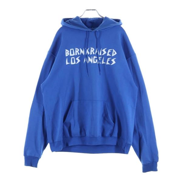 [商品番号]3226E100005[ブランド]BORN X RAISED（ボーンアンドレイズド）[モデル]Logo Print Hoodie CHAMPIONボディ フロント ロゴプリント プルオーバー パーカー ブルー[販売店舗]BRIN...